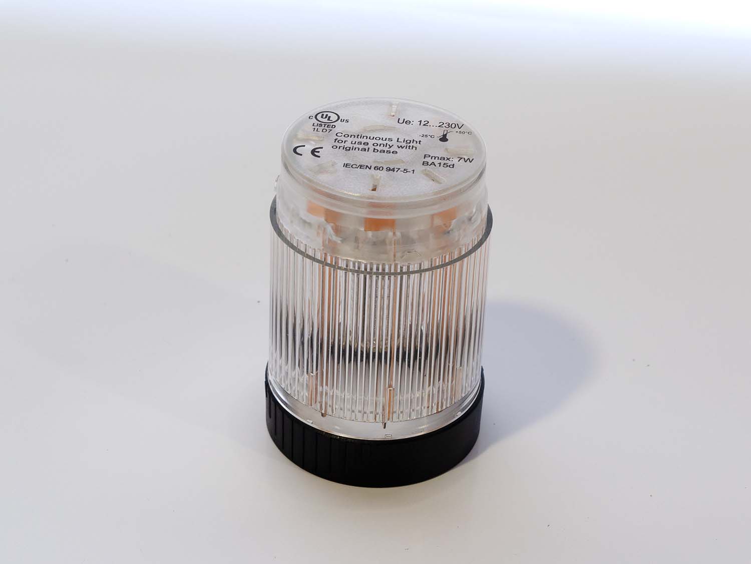 Módulo de luz led rojo/transparente continua BR50 24V AC/DC - Paneles digitales y analizadores ...