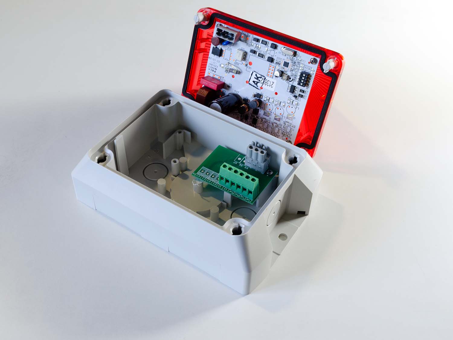 Baliza de Señalización industrial LED blanco/rojo 95-265 VAC - Paneles digitales y analizadores ...